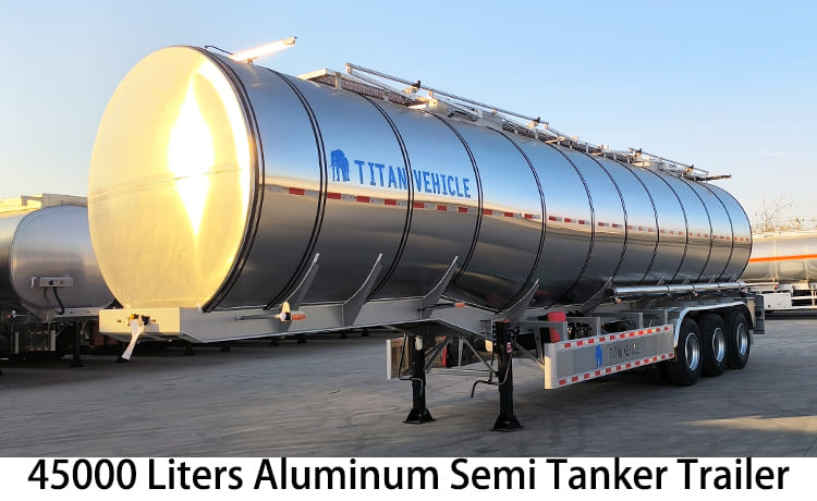 45000 Liters Aluminum Semi Tanker Trailers for Sale in Zambia, Kabwe