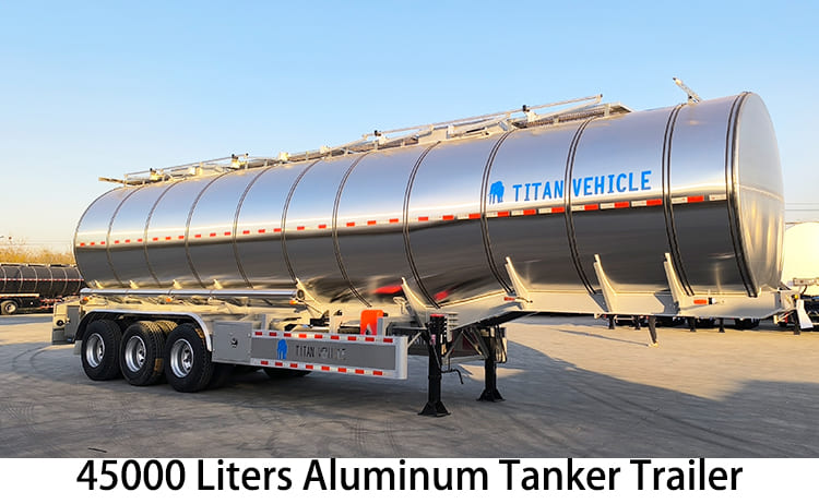 45000 Liters Aluminum Semi Tanker Trailers for Sale in Zambia, Kabwe