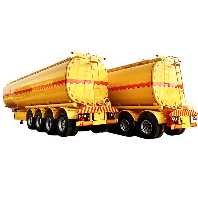 50000 Liters 4 Axle Crude Oil Tanker Trailer for Sale in Zambia Chingola